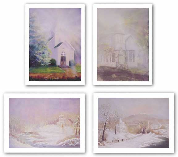 Peace-Faith-Hope-Charity Set by Wendell Cooley Art Print – Ebony Graphics