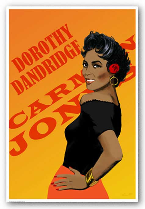 Dorothy Dandridge by Clifford Faust African-American Art Print – Ebony ...