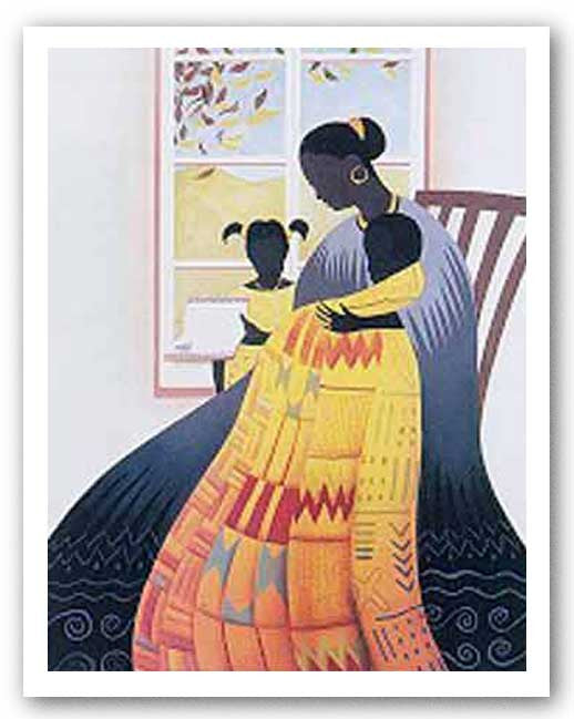 Story Time Woman by Bryan Greene African-American Art Print – Ebony ...