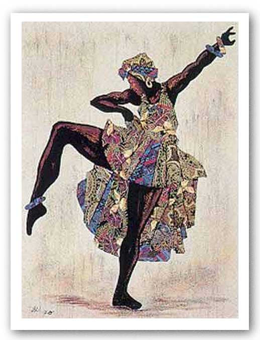 Rhythm In Red by Jerry Logans African-American Art Print – Ebony Graphics