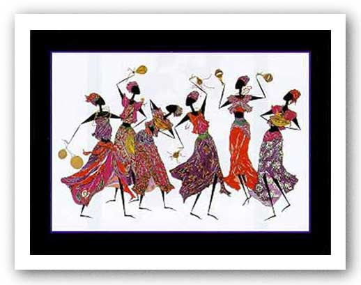 Calabash Dance by Augusta Asberry African-American Art Print – Ebony ...